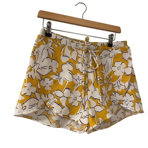 Papaya | Swim | Papaya High Waist Floral Yellow Shorts Swim Coverup ...